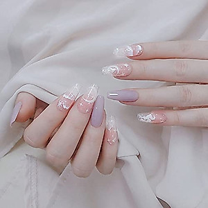 Starry Sky Series Nail Stickers for Nail Art - 3D Self Adhesive Nail Decals Black White Butterfly Star Moon Nail Design Stickers Constellation Meteor Decals DIY Nail Decorations for Women, 6Sheets