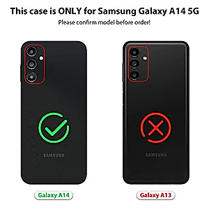 Jiunai Compatible with Galaxy A14 5G Case, Shockproof Heavy Duty Dual Layer Outdoor Drop Protection Dustproof Armor Cover Hybrid Rugged Sports Matte Phone Case for Samsung Galaxy A14 5G 2023 Blue