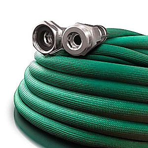 Flexon H2ZERO50CN Lightweight Fabric Garden Hose, 50 ft, Green