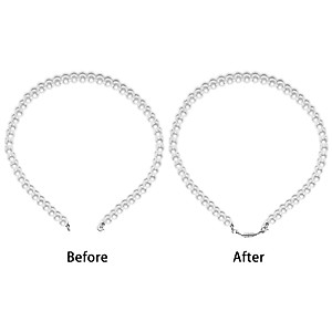 30 Piece Gold and Silver Necklace Clasps Magnetic Jewelry Locking Clasps and Closures Bracelet Lobster Clasp Connector for DIY Necklace Bracelet Jewelry Crafts Making Supplies