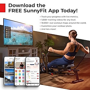 Sunny Health & Fitness Adjustable Waist Trainer Ab Roller with Elbow Support, Foldable Core Glider with Smooth Glide Wheels for Home Fitness, Crunches, and Glute Strengthening - SF-A022005