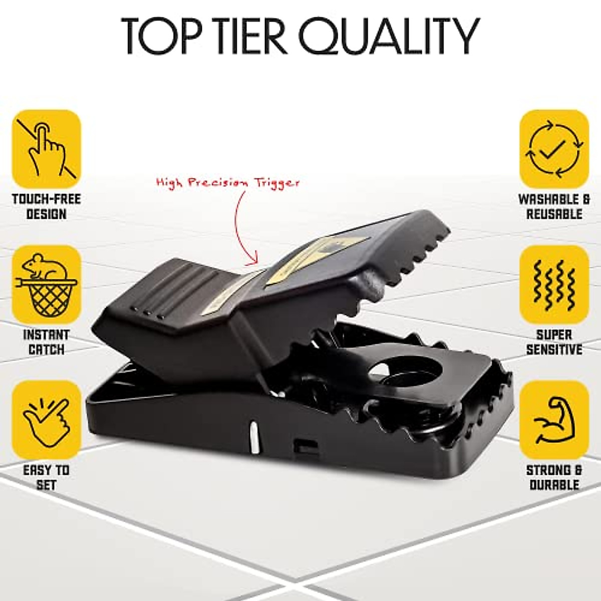 Mouse Trap Set Mouse Traps Indoor for Home, Mouse, Home, Glue Traps for Mice and Rats, Mouse Traps for House, Traps for Indoor Garden, 6 Snap Mouse Traps 6 Glue Traps - 12 Pack