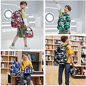 Lmwzh Backpack For Boys Girls Elementary Waterproof teen School Bags Kids Bookbag Lightweight Camo Green（2023 Model）