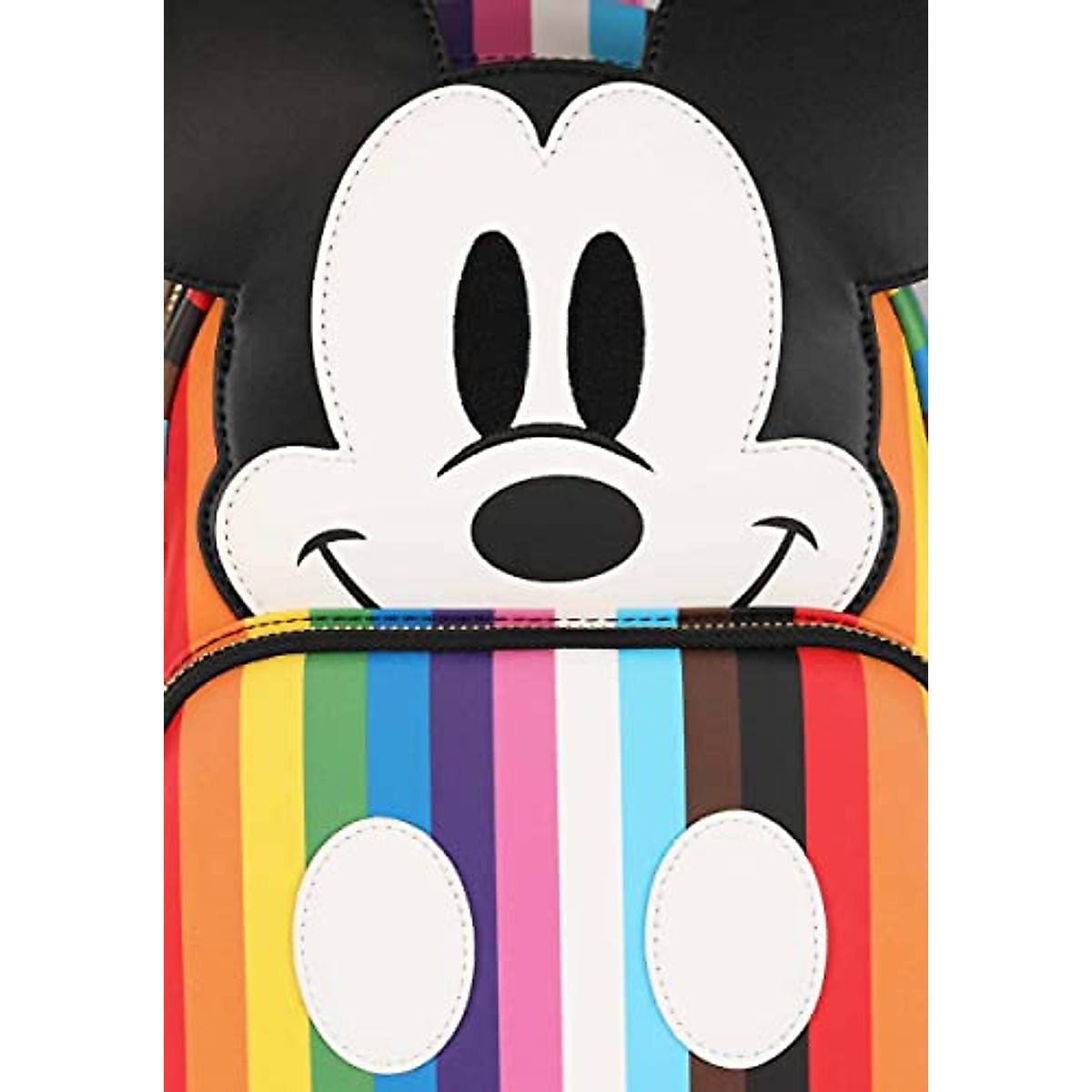 Loungefly Mickey Mouse Pride Backpack, Rainbow Flag Bag, Pride Bags for LGBT Pride Month, Rainbow Striped Gifts & Accessories