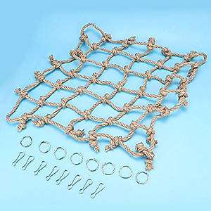 Bird Climbing Net, Climbing Cotton Rope Net Hanging Bird Climbing Rope Ladder Perch Climb Toy Bird Chew Toy