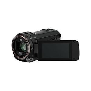 Panasonic Full HD Video Camera Camcorder HC-V770, 20X Optical Zoom, 1/2.3-Inch BSI Sensor, HDR Capture, Wi-Fi Smartphone Multi Scene Video Recording (Black)