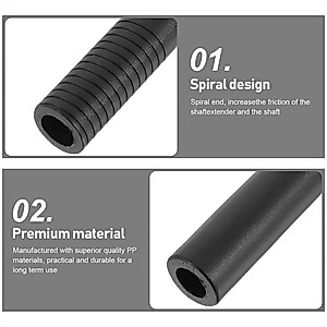 BESPORTBLE 2pcs Club Extension Replaceable Plastic Extenders Portable Club Extenders Golfs Plastic Extenders Professional Shaft Extenders Plastic Golfs Shaft Extenders Golfs Rod Extenders