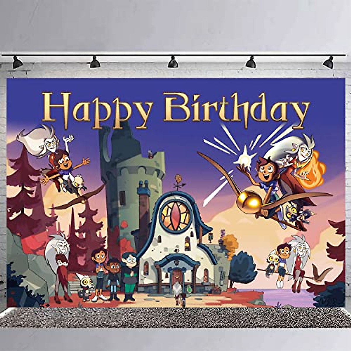 The owl House Backdrop Birthday Banner for The owl House Birthday Party Supplies The owl House Photograph Background Photo Booth 5x3ft