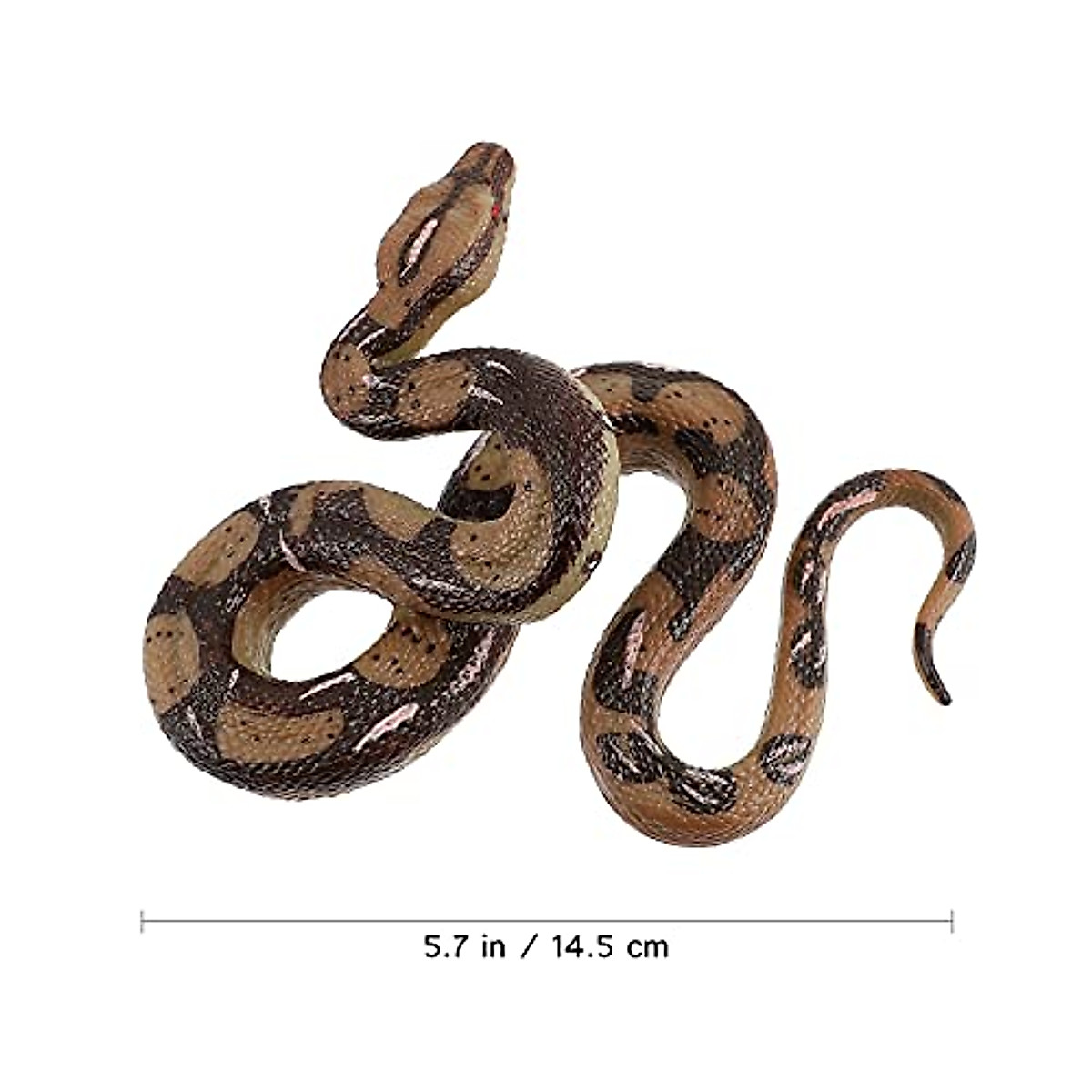 Amosfun High Simulation Python Model Toy Big Realistic Snake Halloween Tricky Creepy Prank Scary Snake Toy