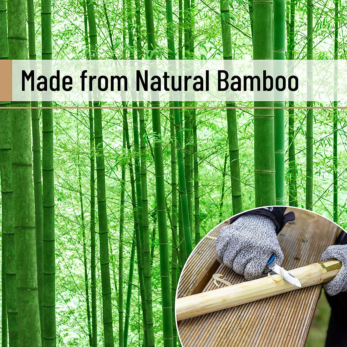 Slick- Bamboo Back Scratcher, 16.5”, 2 pcs, Back Scratcher for Men and Women, Wooden Back Scratcher Long Handle, Back Scratcher Bamboo, Wood Back Scratcher