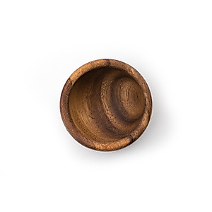 Ironwood Gourmet Acacia Condiment Cup, 2.75 x 2.75 x 1.5 inches, Brown
