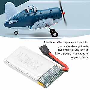 3.7V 400mAh Lithium Battery, 25C RC Battery for WLtoys XK A500 Remote Control Aircraft Spare Parts