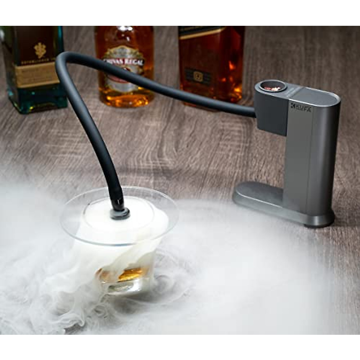Food & Cocktail Smoking Gun Smoker Premium Kit, with Butane Lighter (Gas Not Included) Cocktail Smoke Infuser Cold Smoke Generator for Drinks Whiskey | Smokey Meat Indoor Flavor Blaster Wood Burning Small Kitchen Accessories | Party Supplies & Gift for Ma
