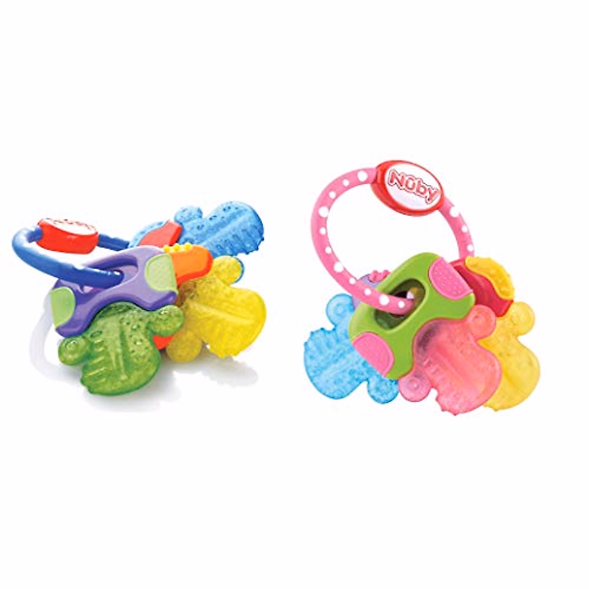 Nuby Ice Gel Teether Keys Blue and Pink