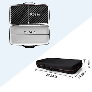 XANAD Hard Case for Pioneer DJ DDJ-REV1 2-deck Serato DJ Controller - Protective Carrying Storage Bag