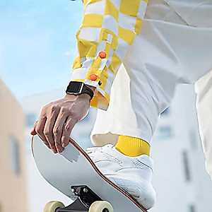 Getino Compatible with Apple Watch Bands 41mm 40mm 38mm Women Men, Soft Breathable Thin Slim Strap Sport Band for iWatch SE 1/2, iWatch Band Series 8 7 6 5 4 3 2 1, 38/40/41mm Black/Pink/Gray/White