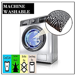 Ramanta Home 100% Cotton Diamond Rug 21x34 Hand Woven Reversible Washable Rug - Black,Farmhouse Bathroom Rugs,Entry Rugs,Rugs for Living Room,Rag Rug,Kitchen Rug Cotton,Machine Washable Rug,Woven Rug