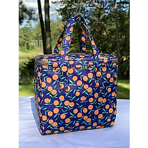 Kwang Min Patchwork Quilt Insulated Lunch Bag for Women,Reusable Lunch Box,Large Cooler for Office,Picnic Outdoors,Premium Waterproof Fabric,Ideal Classic Lunch Bag(Patchwork Quilt)