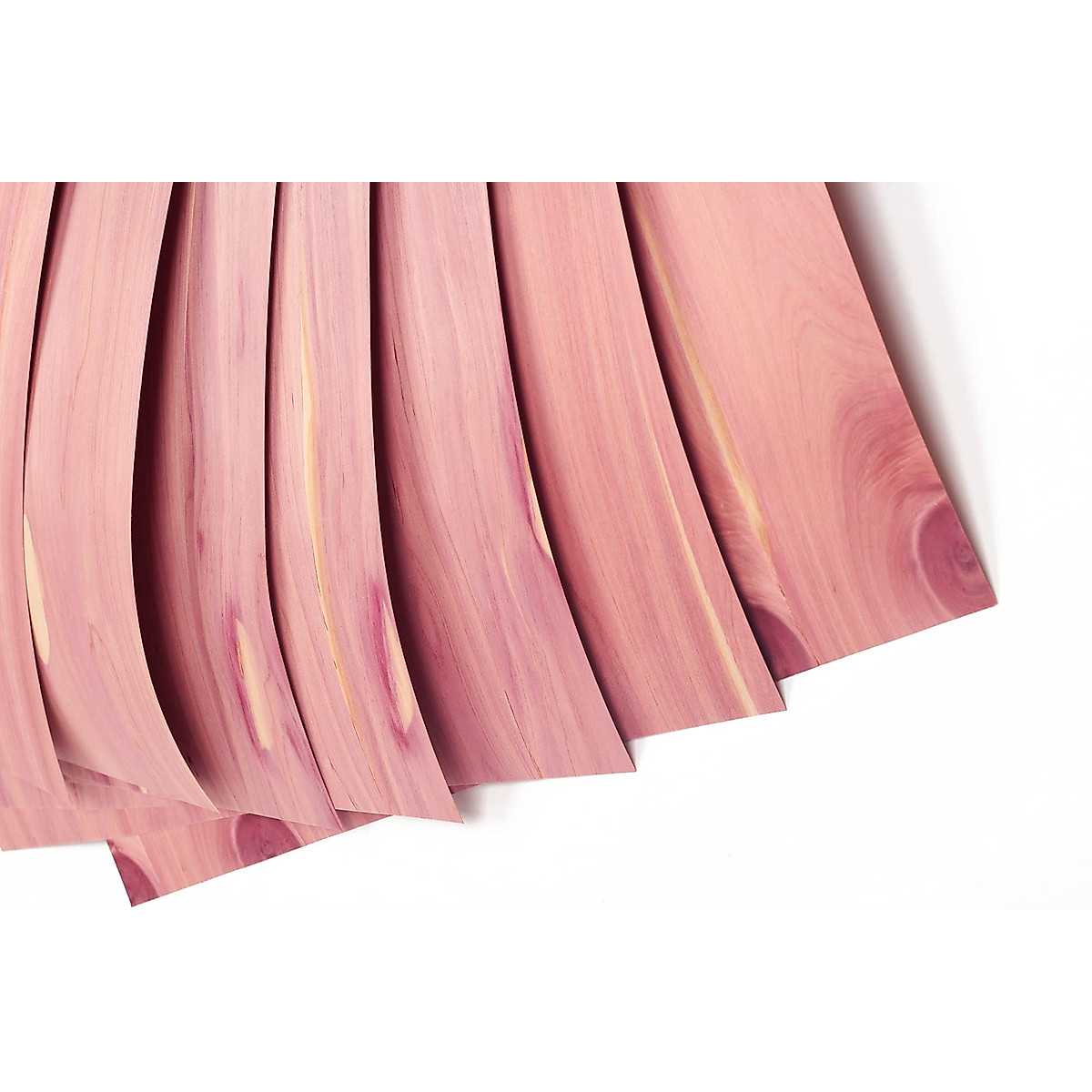 CEDAR ALPHA 2 Pcs Cedar Drawer and Closet Shelf Liner 72''x10'' -180x24 cm 6 ft roll of 100% Red Cedar Veneer with Mild Cedar Wood Scent