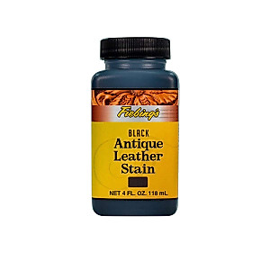 Fiebing's Black 4 Fluid Ounce Antique Leather Stain