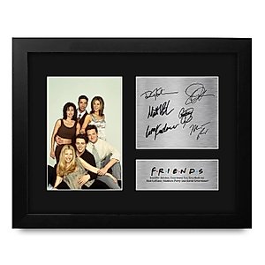 HWC Trading Friends Gifts USL Framed Printed Signed Autograph Picture for TV Show Fans - US Letter Size