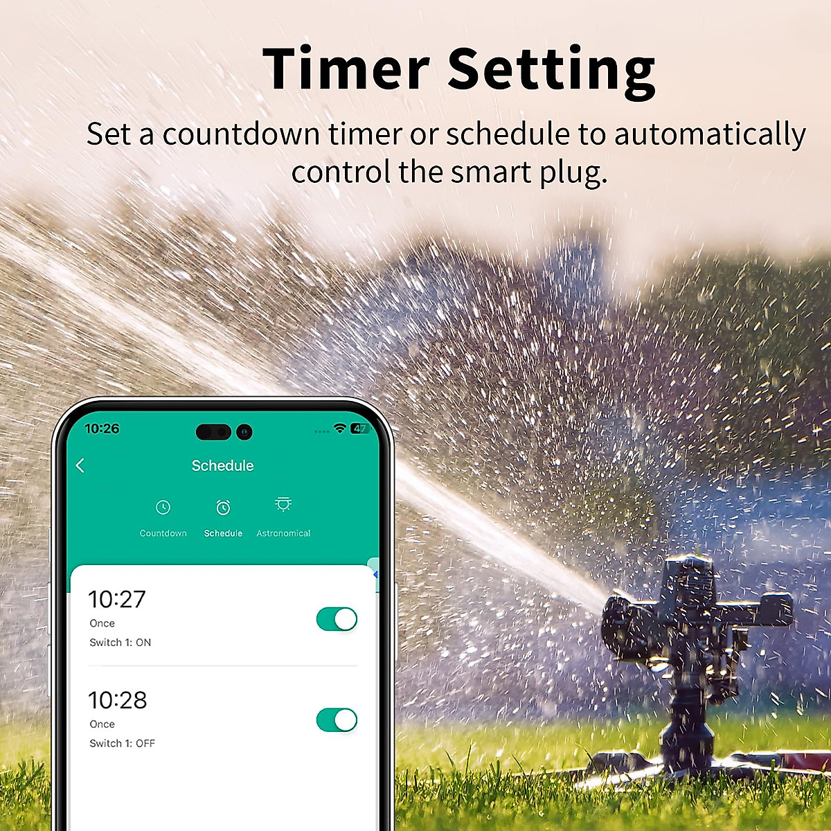 Minoston Outdoor Smart Plug WiFi Outlet Heavy Duty Plug-in Outlet, Remote Control, Waterproof, Compatible with Alexa Google Assistant, No Hub Required, Black(MP22W)