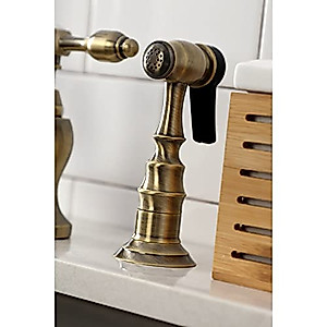 Kingston Brass KS7755TALBS Tudor Bridge Kitchen Faucet, Oil-Rubbed Bronze, 13.88 x 8.25 x 14.5