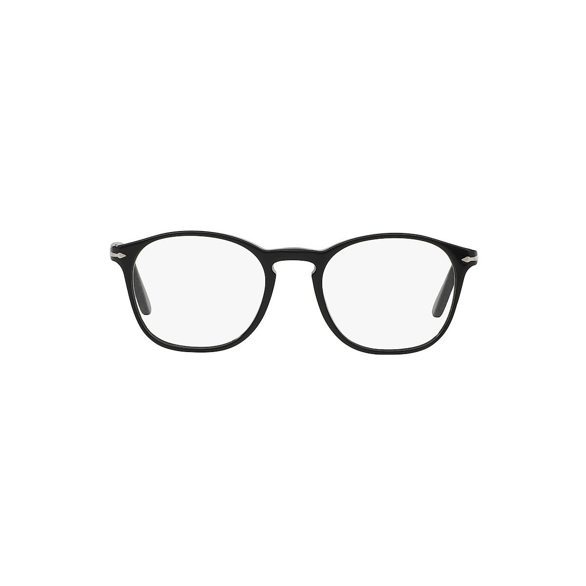 Persol PO3007V Square Prescription Eyewear Frames, Black/Demo Lens, 50 mm
