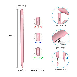 Stylus Pencil for iPad 10th & 9th Generation, Active Pen with Palm Rejection Compatible with 2018-2023 Apple iPad 10/9/8/7/6th Gen/iPad Pro 12.9 &11 inches/iPad Pro 6/5/4th Gen/iPad Air 5/4/3 Gen