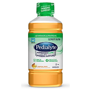 Pedialyte AdvancedCare Tropical Fruit Electrolyte Solution, 33.8 Fl Oz Bottle