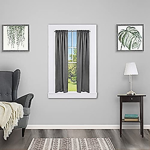 Interior Living 28-48 in. Adjustable Spring Tension Rod, 2-Pack, 7/16 in. Diameter, Silver