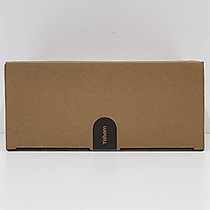 YOHOM Small Clear Makeup Organizer Tray Vanity Cosmetic Brush Holder Storage Box 9-Compartments Countertop Lipstick collection Display Case with 2 Dividers Plastic