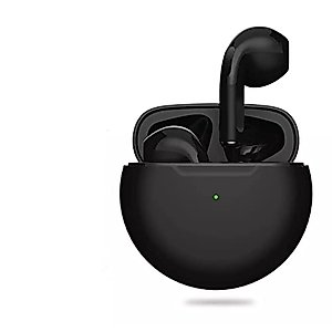 Pro 6 True Wireless Earbuds, Bluetooth Headphones, Hi-Fi Stereo Sound in-Ear Earphones, 99.99% Compatible with All Mobile Devices, Built-in Microphone, Up to 26 Hour Play Time with Charging Case