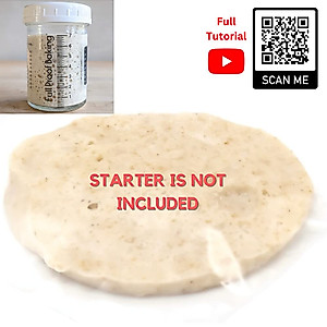 Full Proof Baking Sourdough Starter Kit | 1/2 Hour Guide Video (link) | Two 10oz Glass Smart Jars w/Thermometers, Rulers, Feeding Ratios | Digital Scale | Spatula and Scoop, (Starter Not Included)