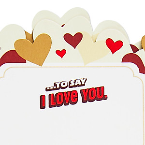 Hallmark Paper Wonder Star Wars Baby Yoda Pop Up Love Card, Anniversary Card (Reaching Out)