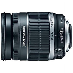 Canon EF-S 18-200mm f/3.5-5.6 IS Standard Zoom Lens for Canon DSLR Cameras - Grey Market non US Lens