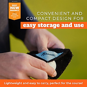 Frogger Amphibian Golf Ball Towel with Dry and Wet Technology | Small Golf Ball Towels For Golf Bags For Men and Women with D Clip | Best Golf Ball Accessories