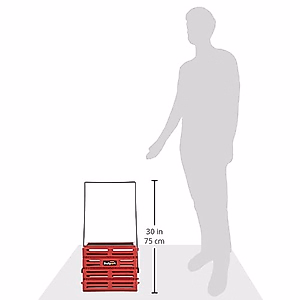Tourna Ballport Tennis Ball Hopper Holds 80 Balls Durable and Lightweight – Red