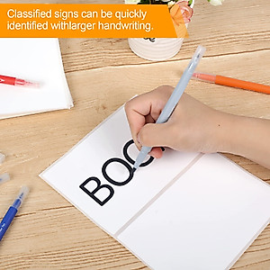 150 Pcs Labels for Storage Bins, 6 X 4 Inch Removable Labels for Storage Bins, Tear Resistant No Residue Storage Bin Labels, Matte White Blank Box Labels for School, Home, Business