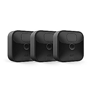 Blink Outdoor (3rd Gen) - wireless, weather-resistant HD security camera, two-year battery life, motion detection, set up in minutes – 3 camera system