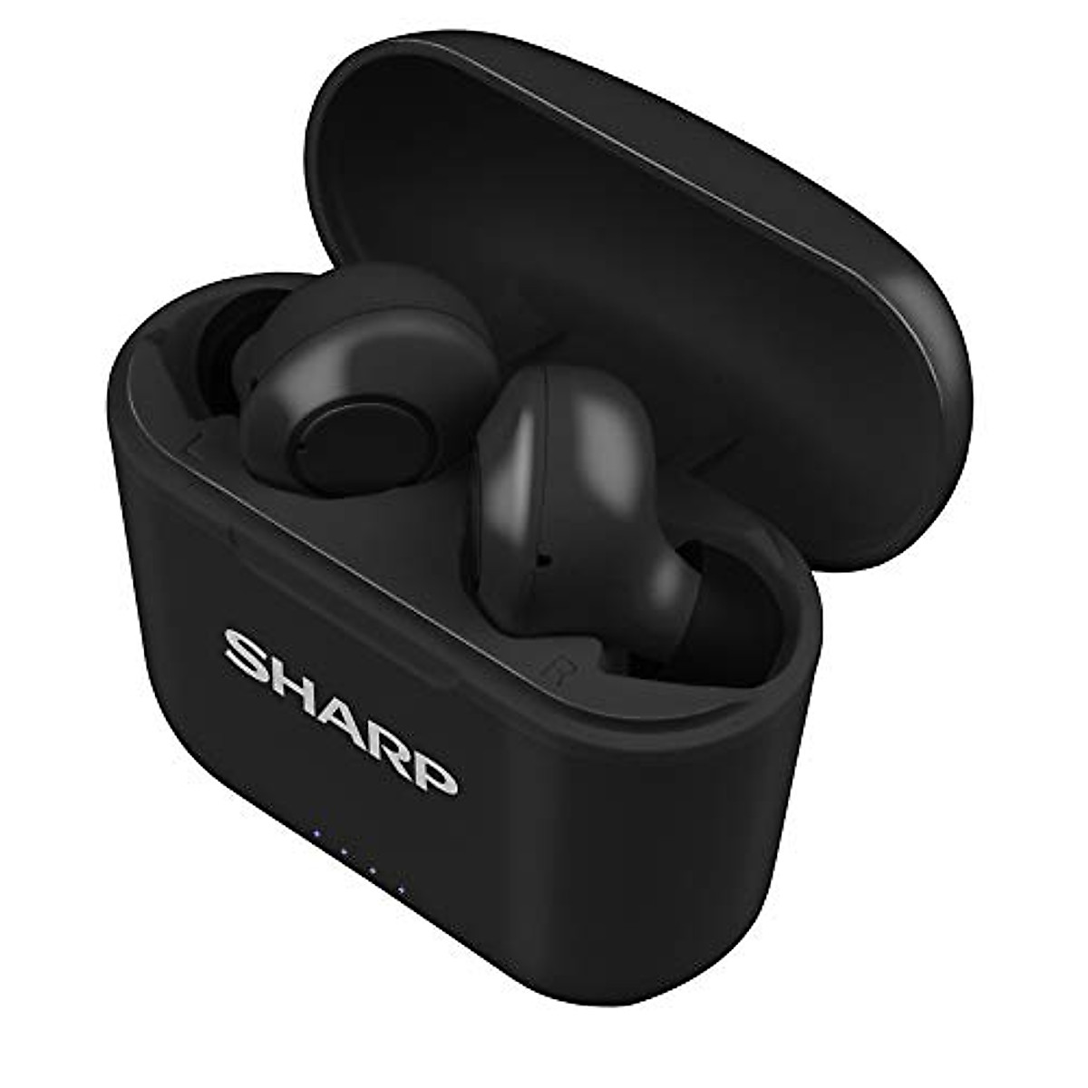 Sharp HP-TW30 True Wireless Noise Cancelling Splashproof Earphone, Black