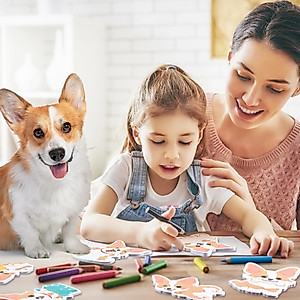 Gueevin 9 Pads Dog Sticky Notes Cute Cartoon Dog Memo Pad Gifts for Dog Lovers Funny Self Stick Note Pads Kawaii Humor Notebook Notepad for Office Classroom Supplies, 30 Pages/Pad (Corgi)