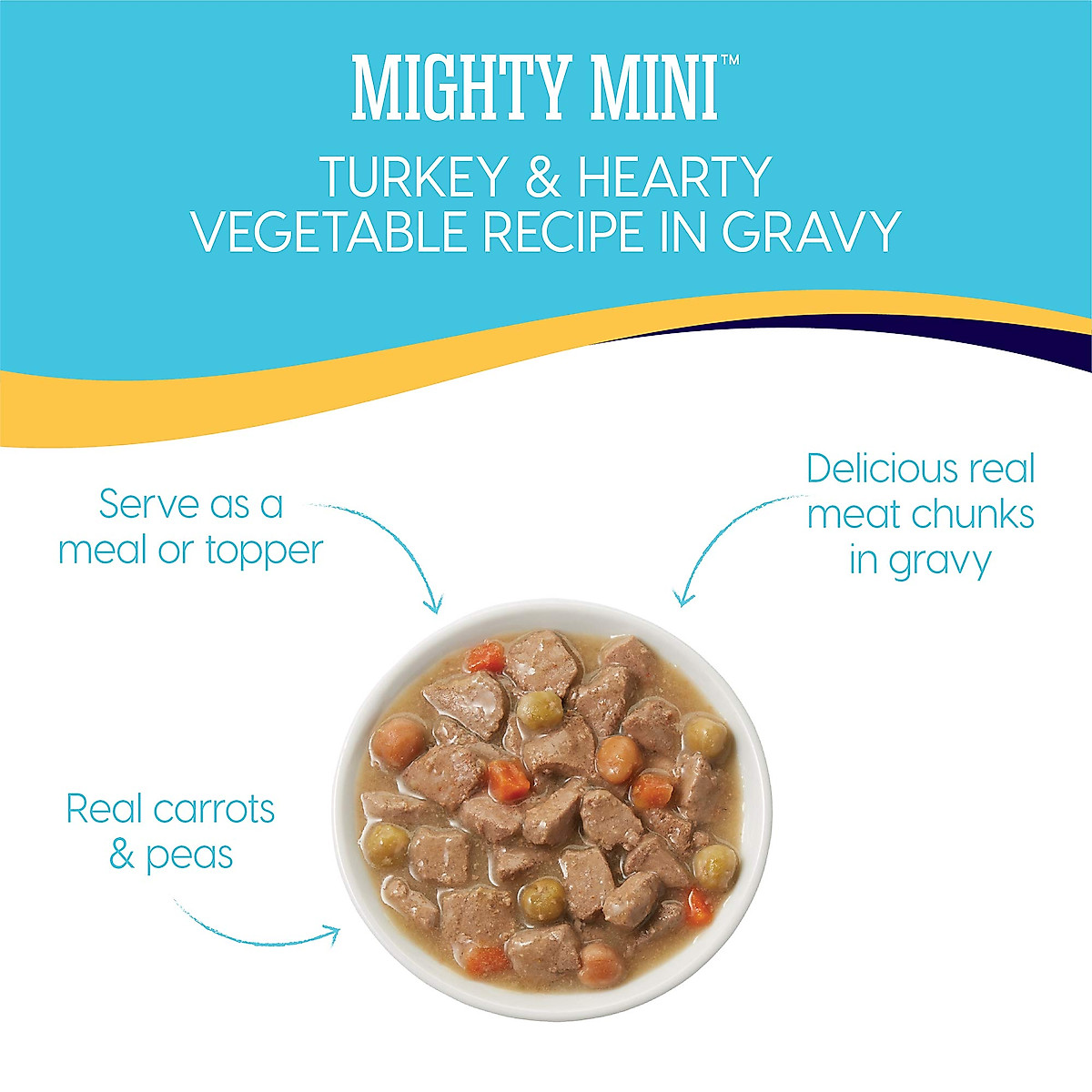 Solid Gold Lil' Boss Wet Dog Food, Turkey and Hearty Vegetable Recipe, Puppy & Adult Dogs of All Activity Levels, Toy and Small, 3.5 oz Cup, 12 Count