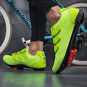 Mens Womens Indoor Cycling Shoes Compatible with Peloton Bike Shoes Cycling Shoes with Delta Cleats Clip Outdoor Pedal SPD Road Bike Shoes,White