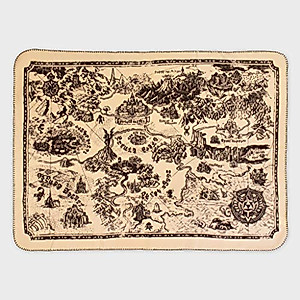 CultureFly Legend of Zelda Collector's Box | Contains 6 Exclusive Items Including Map Blanket, Link Pin, Gold Hylian Shield Vinyl and More