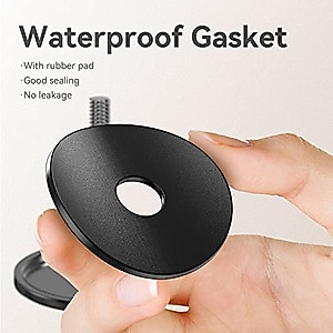 Sink Hole Cover Black, Stainless Steel Metal 2" Kitchen Faucet Hole Cover Tap Hole Plug Matte Black for Leakage Prevention