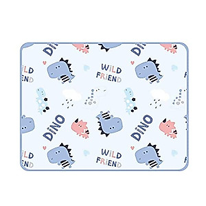 Baby Diaper Changing Pad (72x58 cm) Waterproof, BPA Free (Blue, Pack of 2) (MH5040)