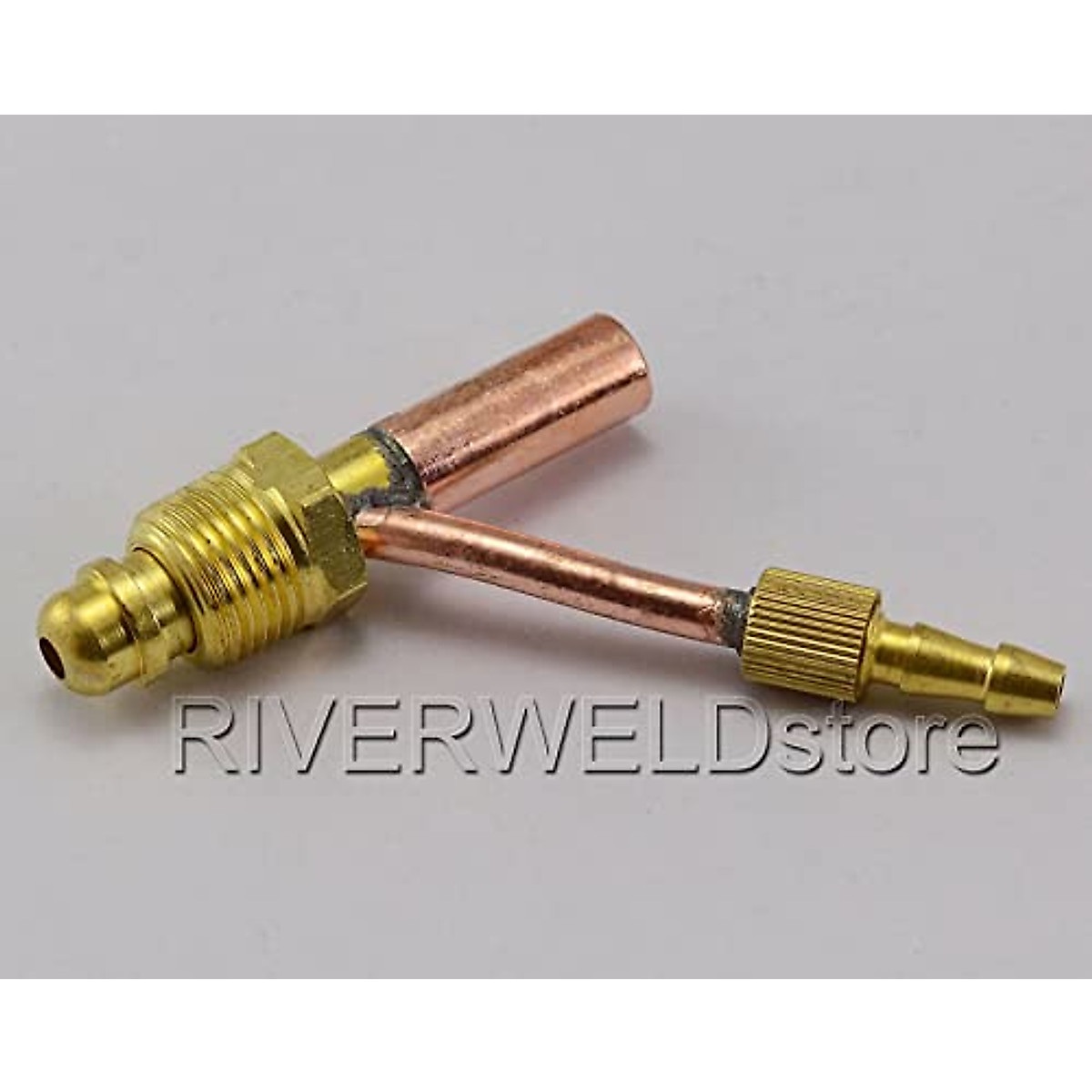 RIVERWELD Cables and Gas (Water) Separate Cable Connector Fitting for TIG Welding Torch (5/8"-18 Male WP26)