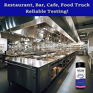 200 Strips - Chlorine Sanitizer Test Strips Food Service 0-500 ppm (Value Pack) - Bleach Test Strips - Chlorine Test Strips for Food Service - Restaurant Supplies - Chlorine Tester