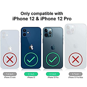 iPhone 12 Pro Military Style Armor Case with Rotating Ring Holder, Kickstand and Metal Stand for Magnetic Car Mount